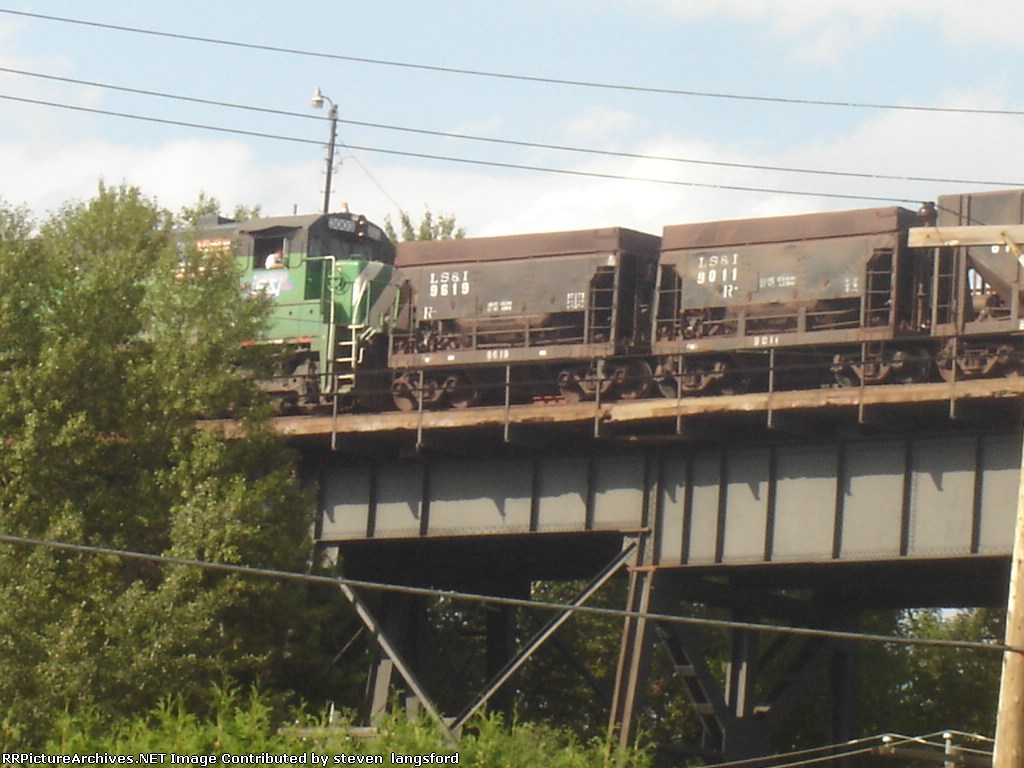 LS&I engine # 3003 LEAVEING THE DOCK